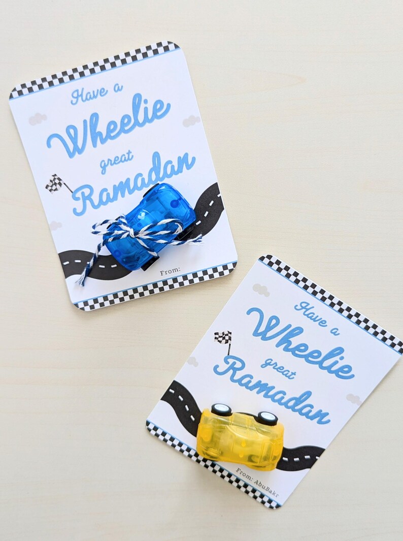 Printable Ramadan Car Gift Card | Editable Ramadan Class Gifts - Etsy