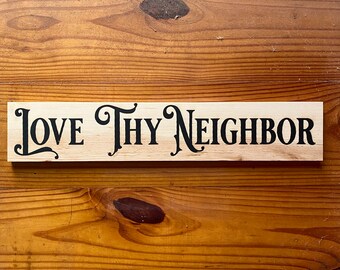 Love Thy Neighbor Art - Etsy