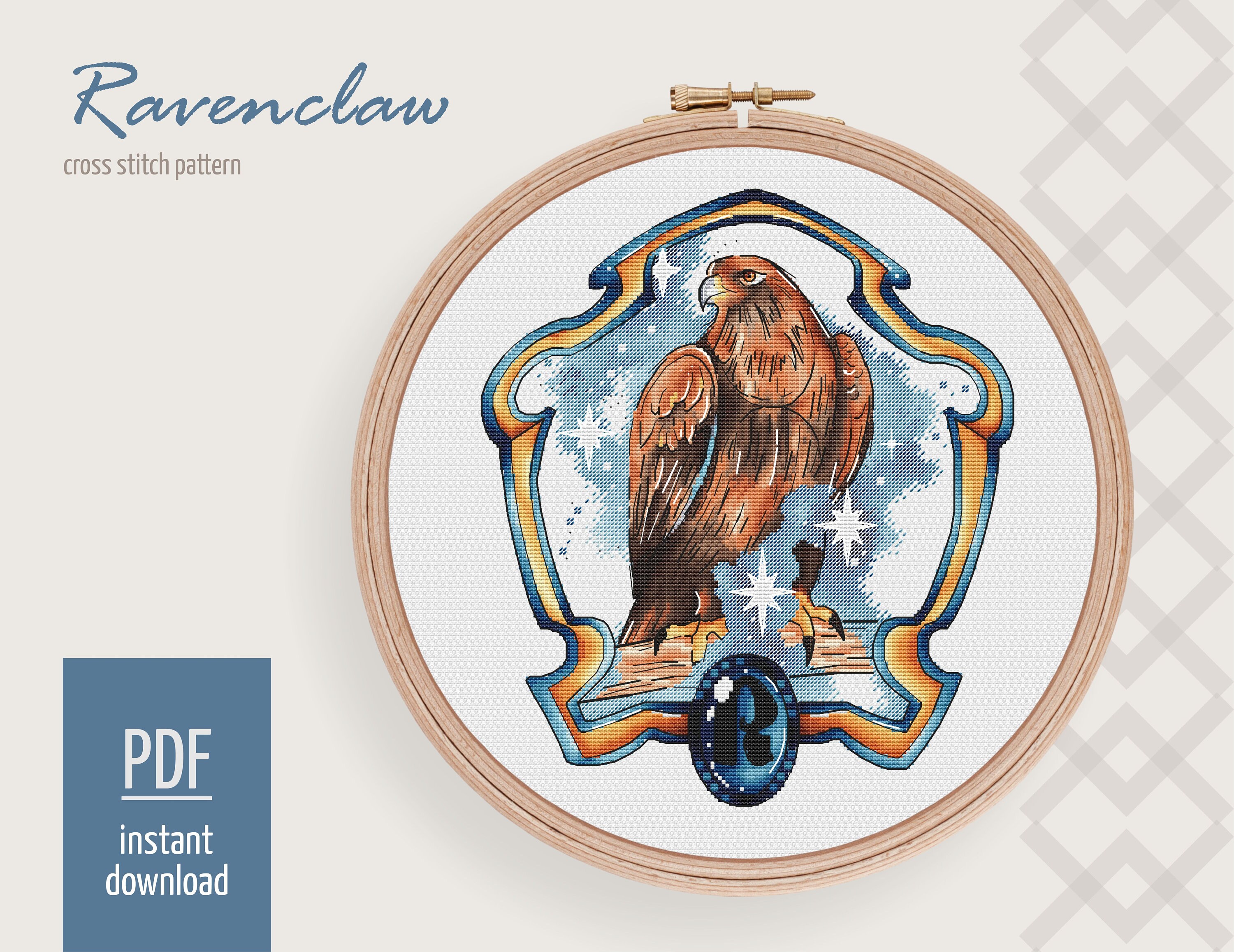 Wizard embroidery design Cross stitch pattern PDF Magic Cross stitch ...