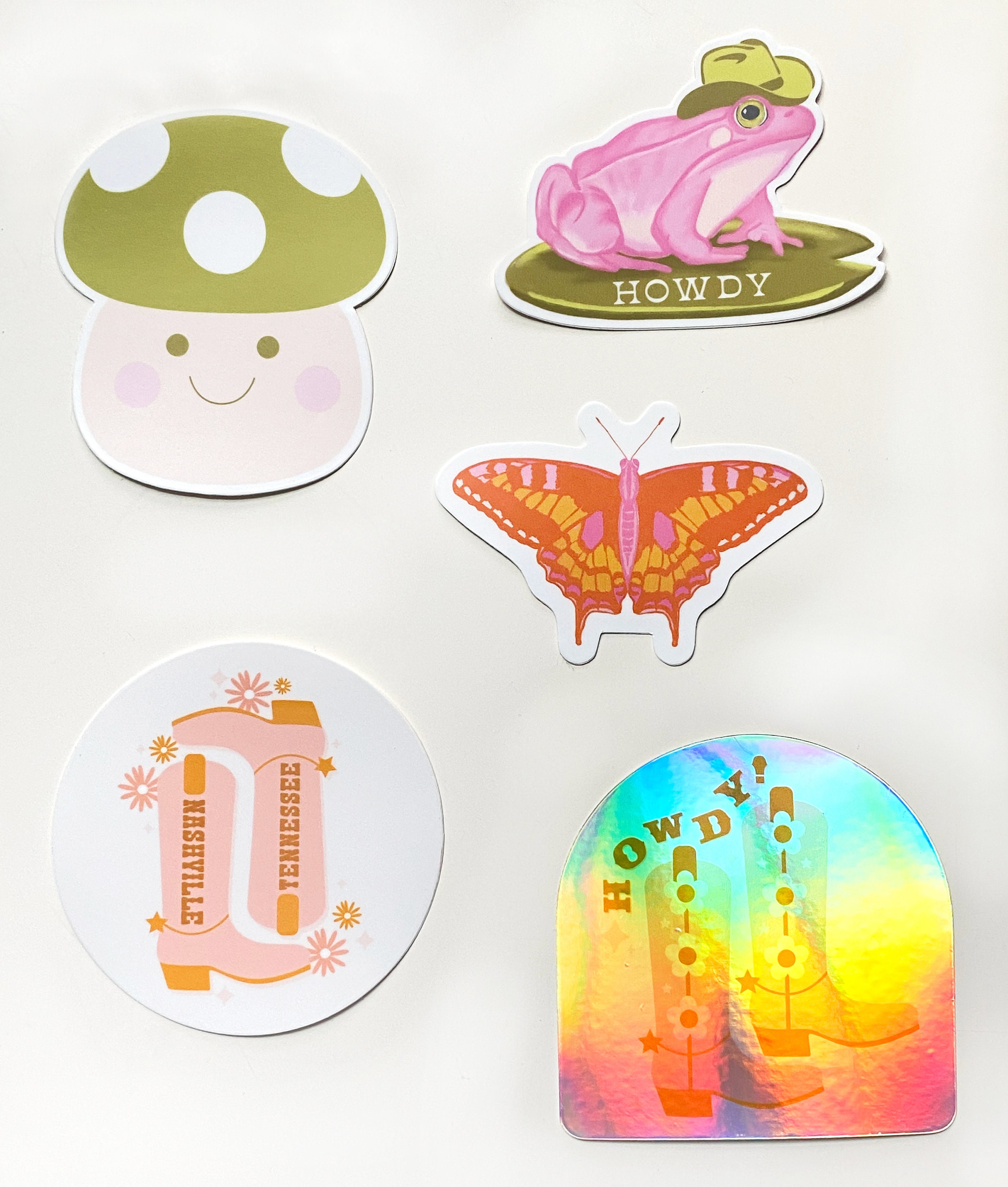 Howdy Frog Die Cut Sticker | Vinyl Waterproof Durable Scratch Resistant ...