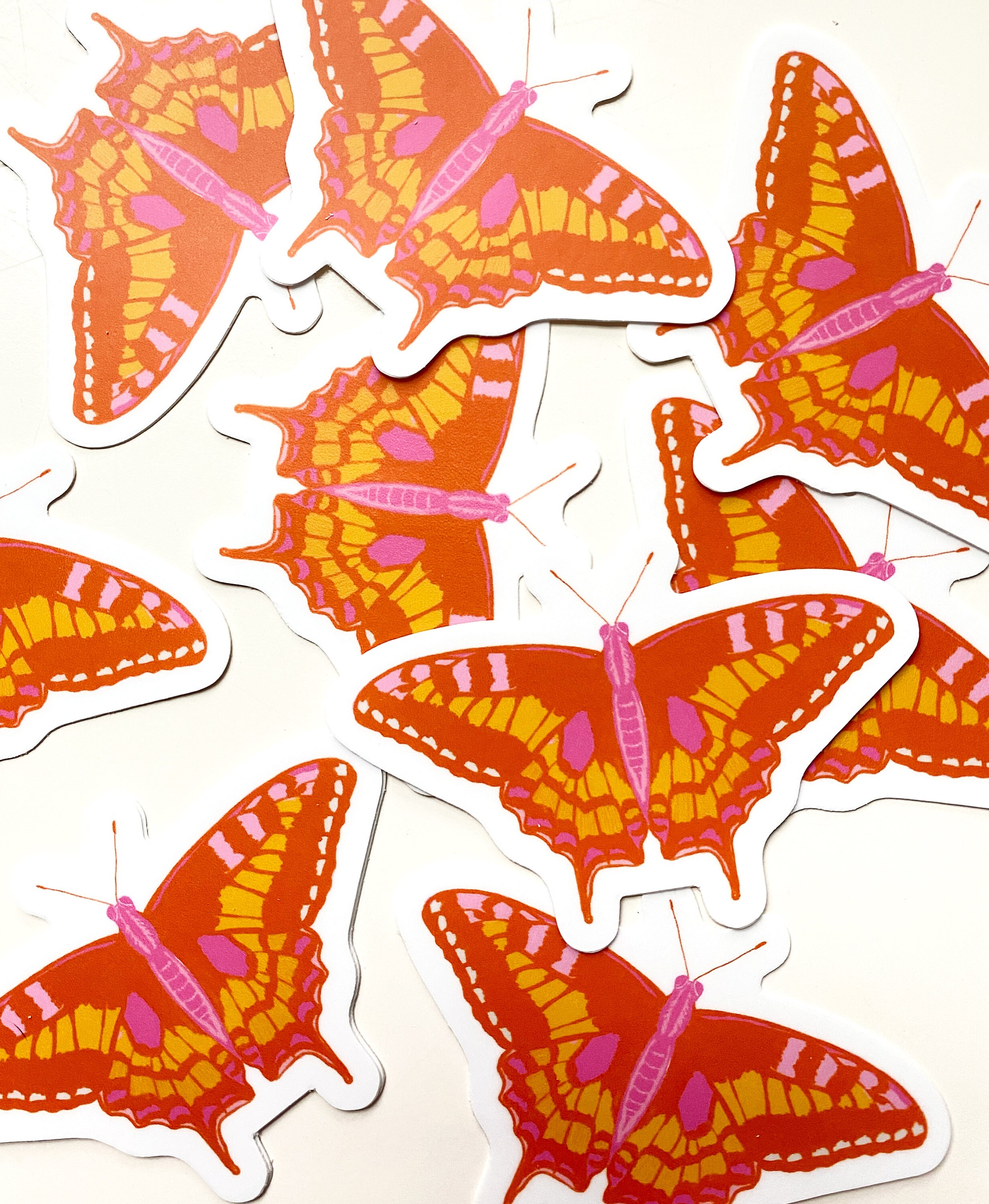 Butterfly Die Cut Sticker | Vinyl Waterproof Durable Scratch Resistant ...