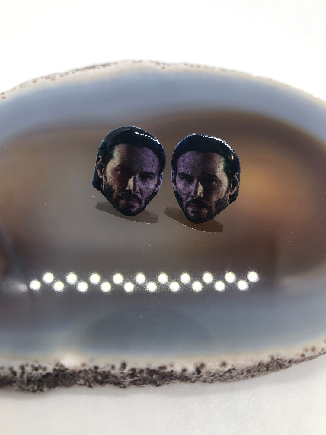 Keanu Reeves Stud Earrings - Etsy