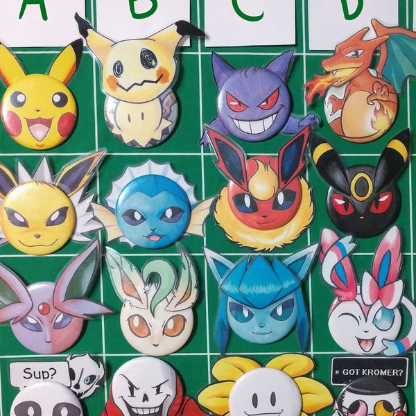 Anime Buttons - Etsy