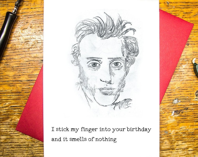 Kierkegaard Philosophy Birthday Card - Funny - Academic - Existential ...