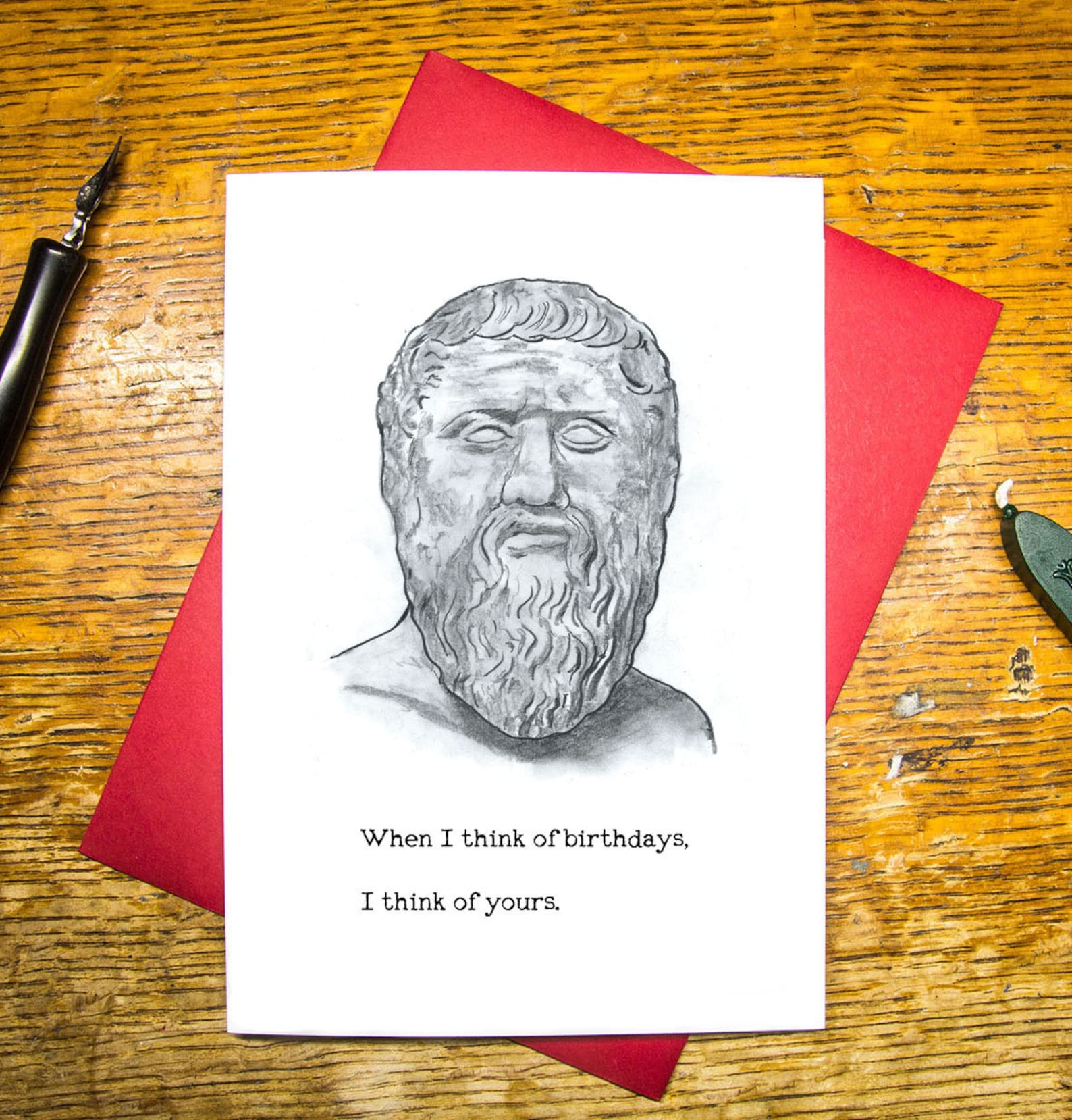 Plato Philosophy Birthday Card - Funny - Academic - Forms - Etsy UK