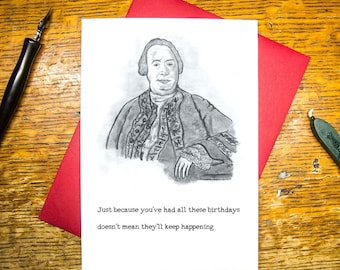 Kierkegaard Philosophy Birthday Card Funny Academic | Etsy
