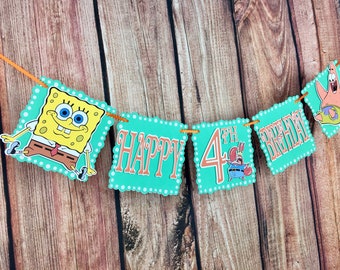 Spongebob banner | Etsy
