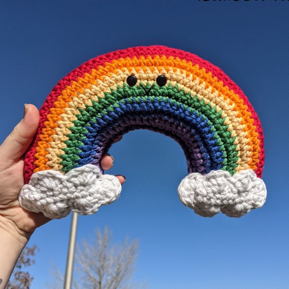 Happy Rainbow Rainbow Toy Stuffed Rainbow Crochet Rainbow - Etsy
