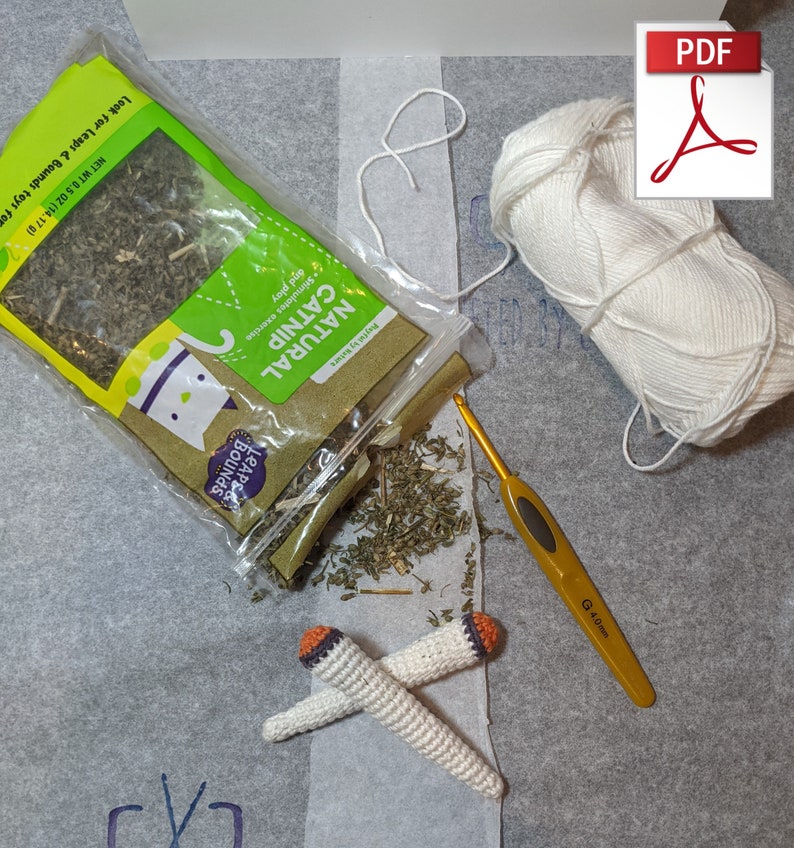 Catnip Joint Pattern Crochet Cat Toy Tutorial Etsy