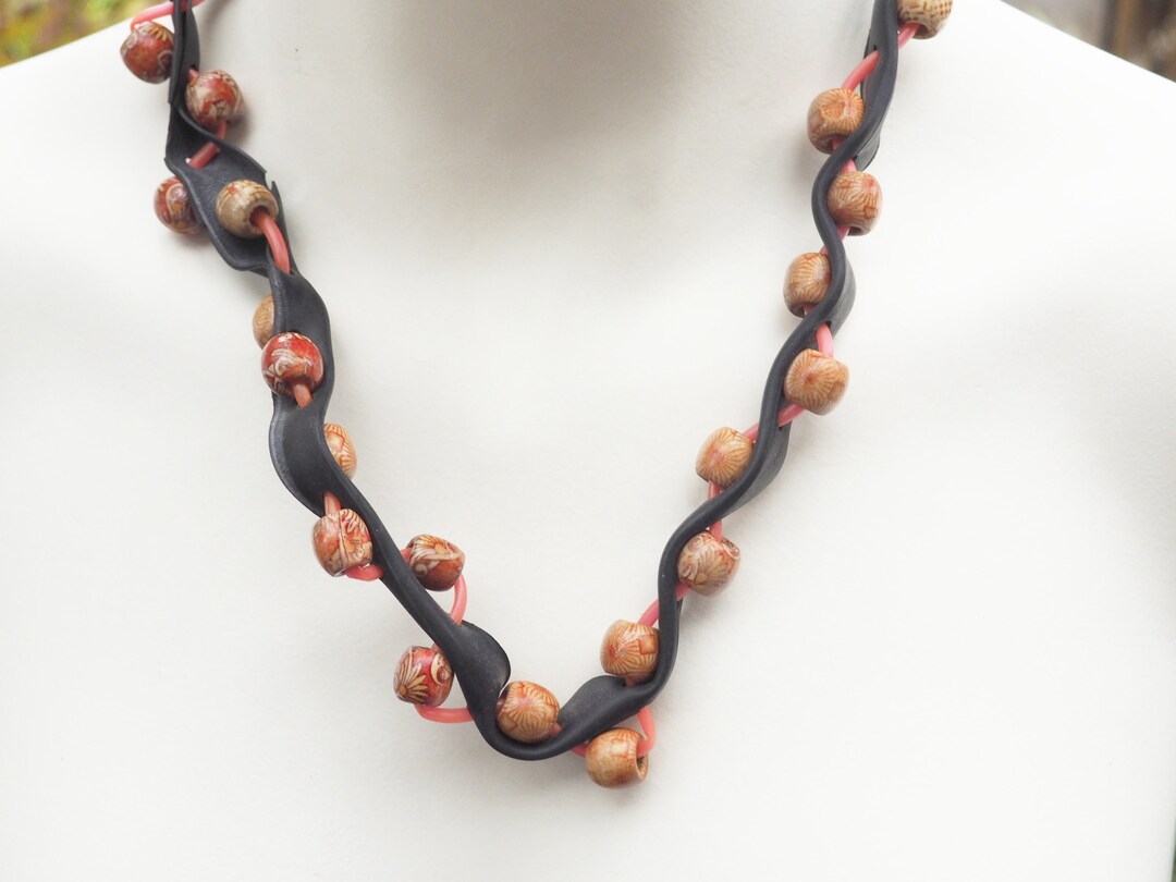 Black Rubber Jewelry - Etsy