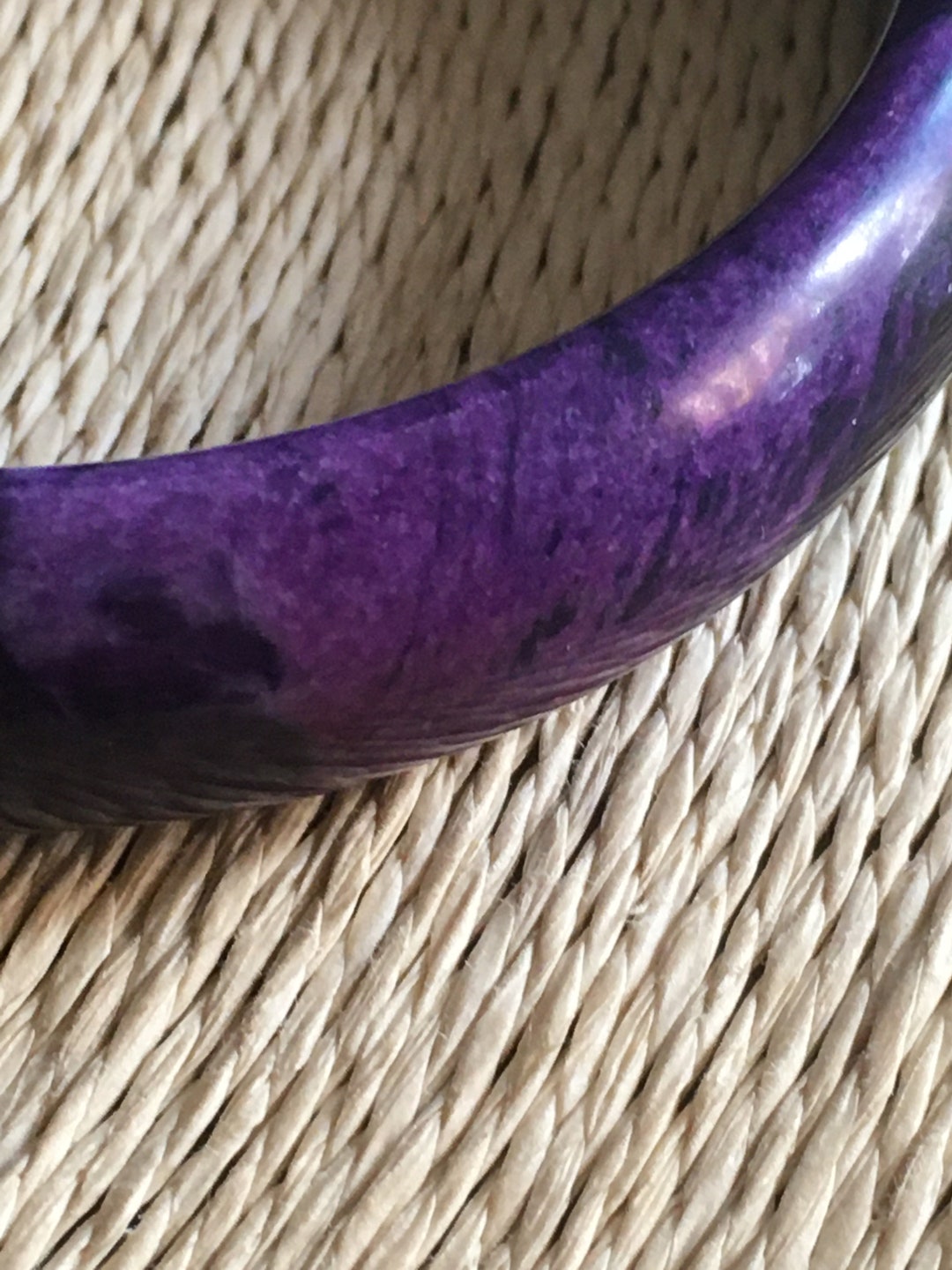 61.8mm Purple Sugilite Superb Coloring! Bangle Hand-carved South Africa ...