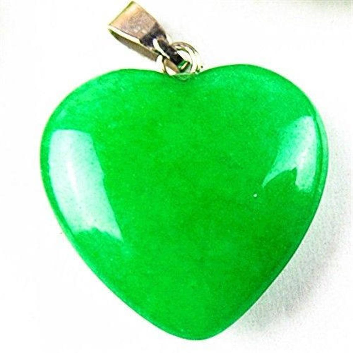 Jade Heart Pendants Gemstone Agate Amethyst Jade Several to - Etsy