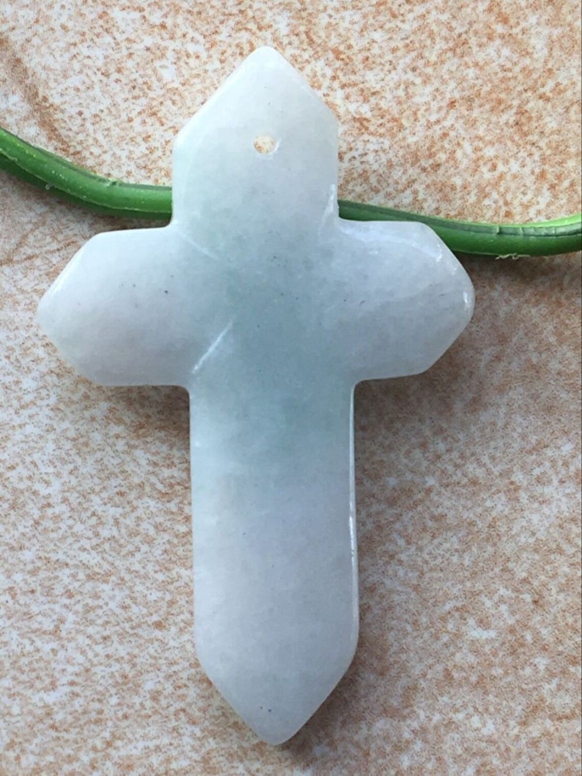 Certified Type A Natural Hand Carved Jade Cross Pendant 0626 - Etsy