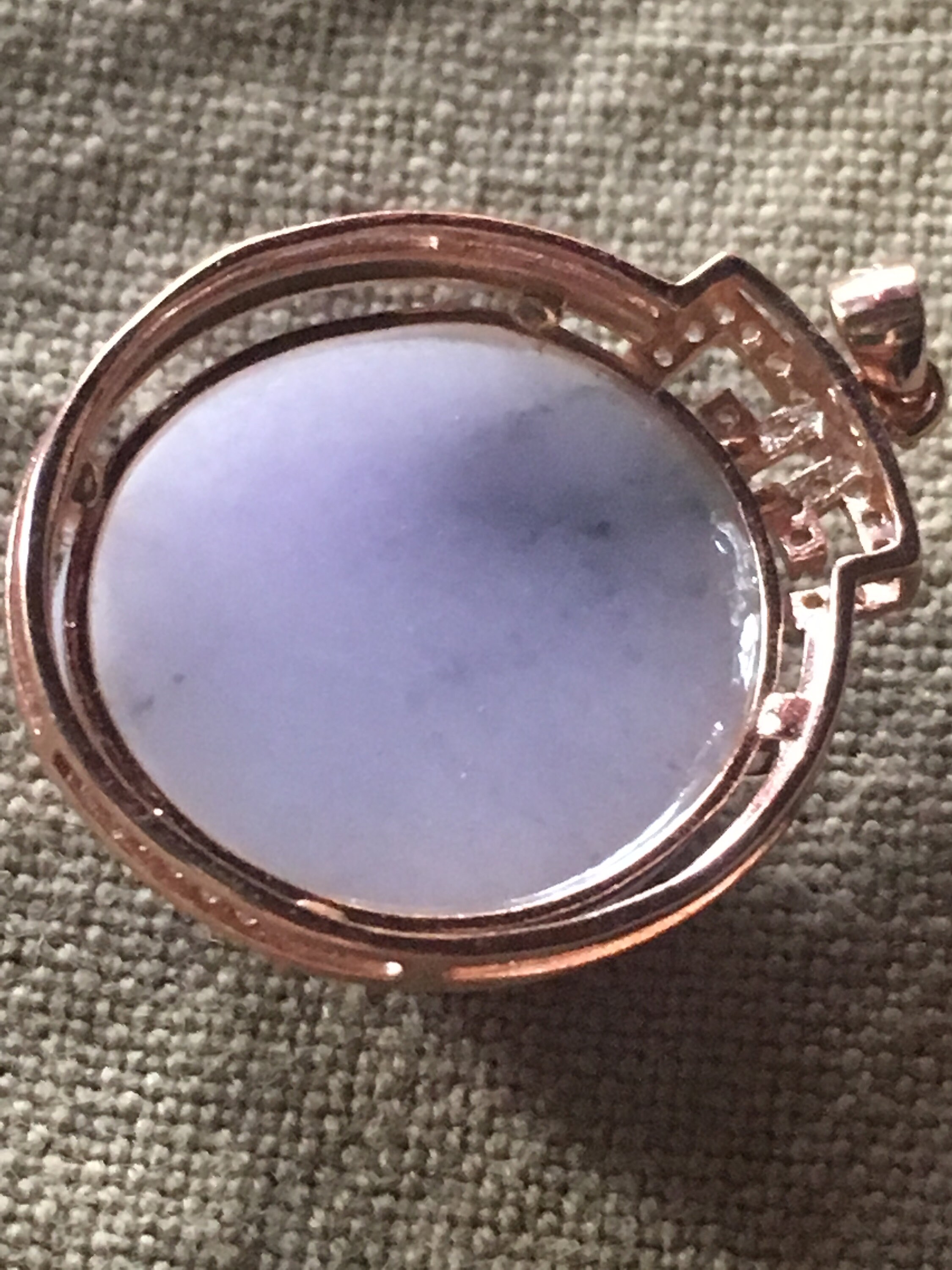 28mm Lavender Jadeite Jade Huge Ball Necklace on Either Rose | Etsy