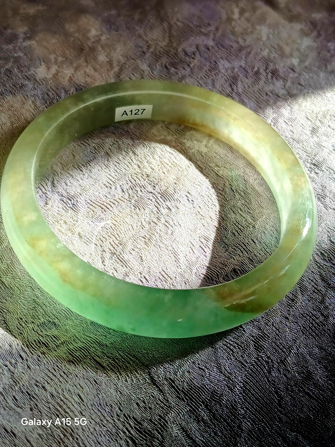 59.54mm Icy Olive Jadeite Jade Unusual Green-orange Color #A127 - Etsy