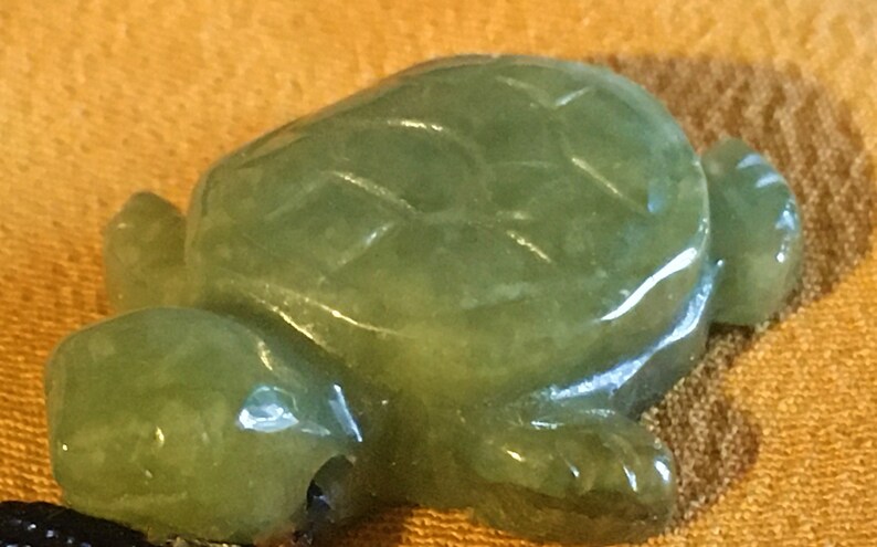 Sweet Pet Turtle Hand-carved Stone Jadeite Jade in Green 599 - Etsy