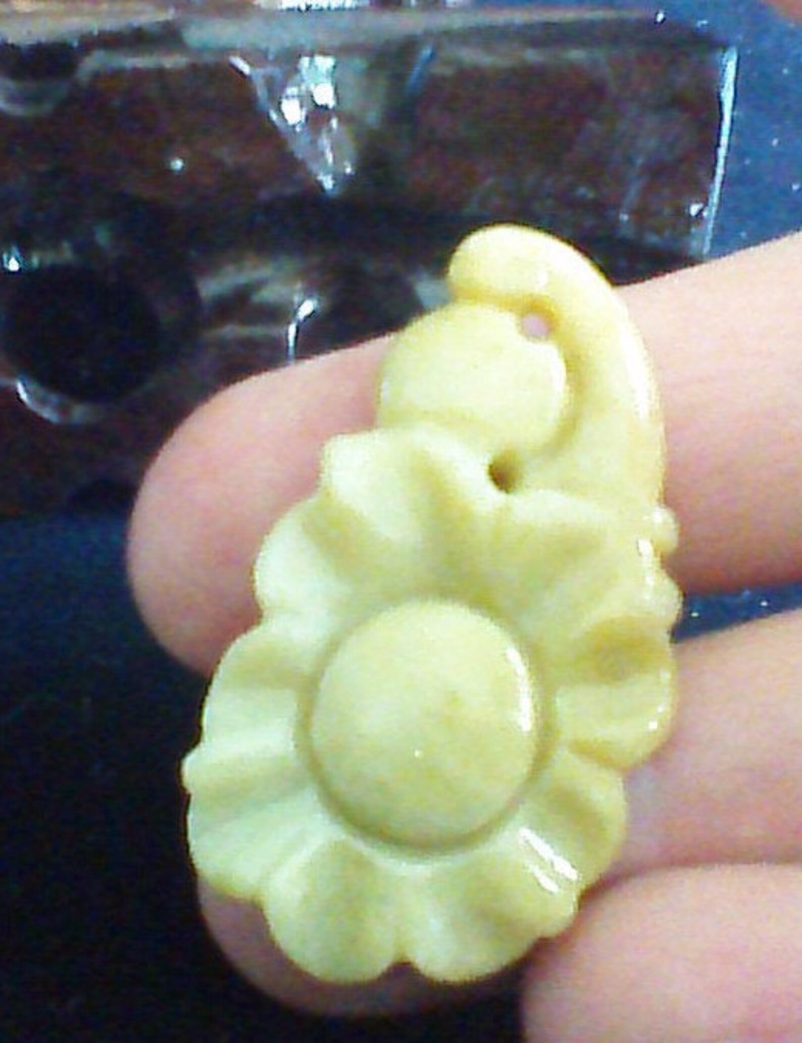 Golden Yellow Jadeite Flower Key Chain or Pendant Certified Type A ...