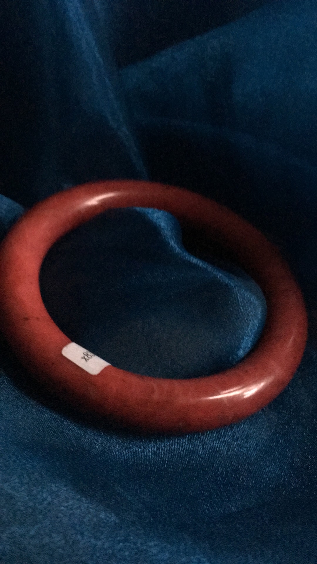 61mm Intense Red Orange Round Princess Certified Xiuyu Nephrite Jade ...