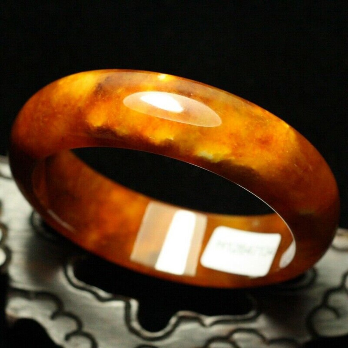 Jadeite 58mm Golden Tawny Orange Brown and White Clouds | Etsy