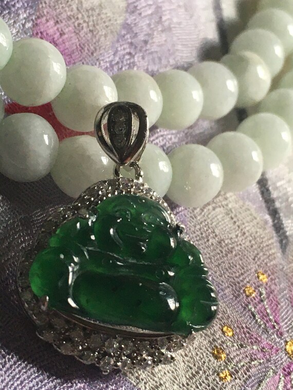 Natural Imperial Hand Carved Nephrite Jade Man's Cuff… - Gem