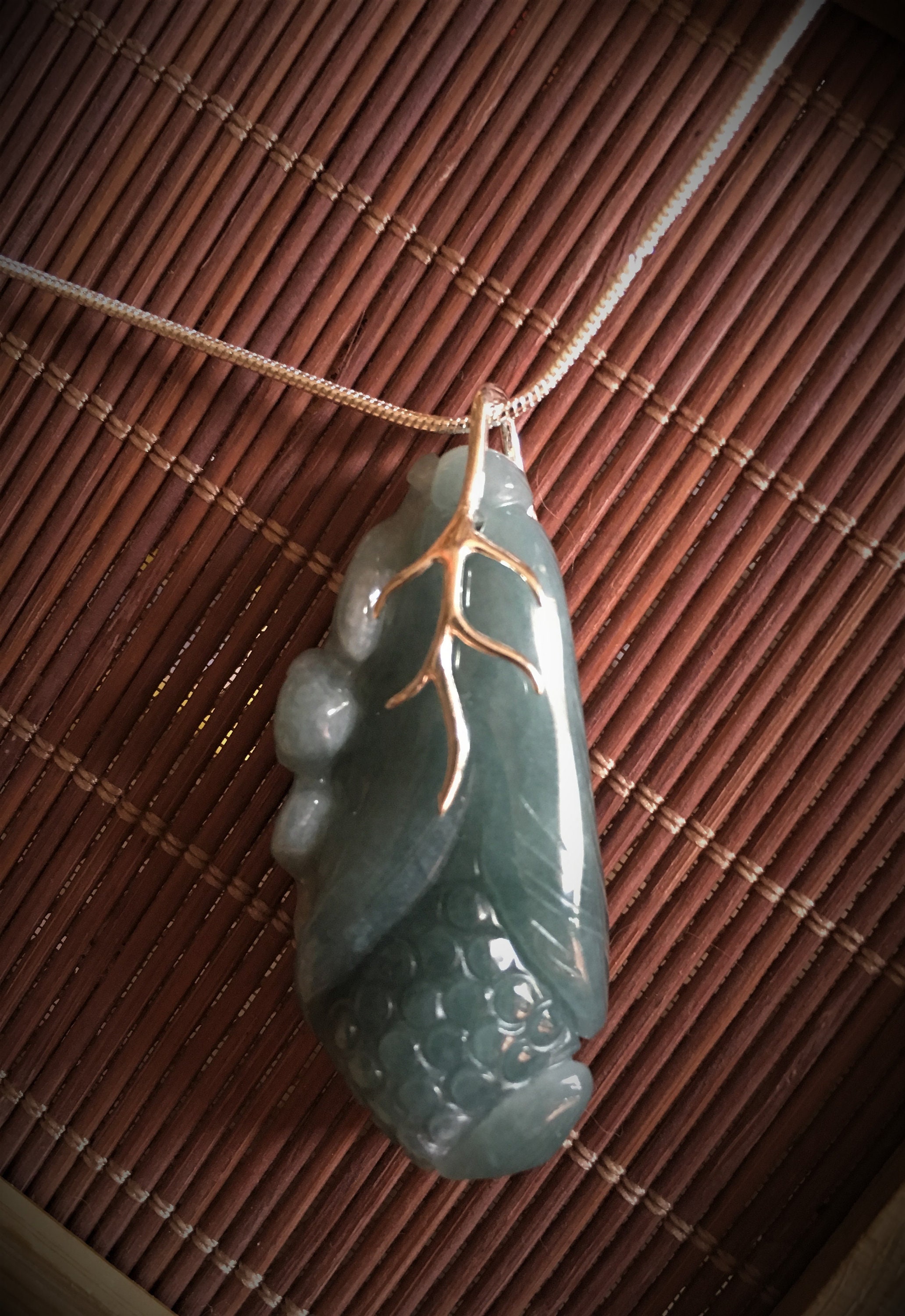Gift! Blue Green Jadeite Jade Gem Certified Type A Jadeite 2" Pendant ...
