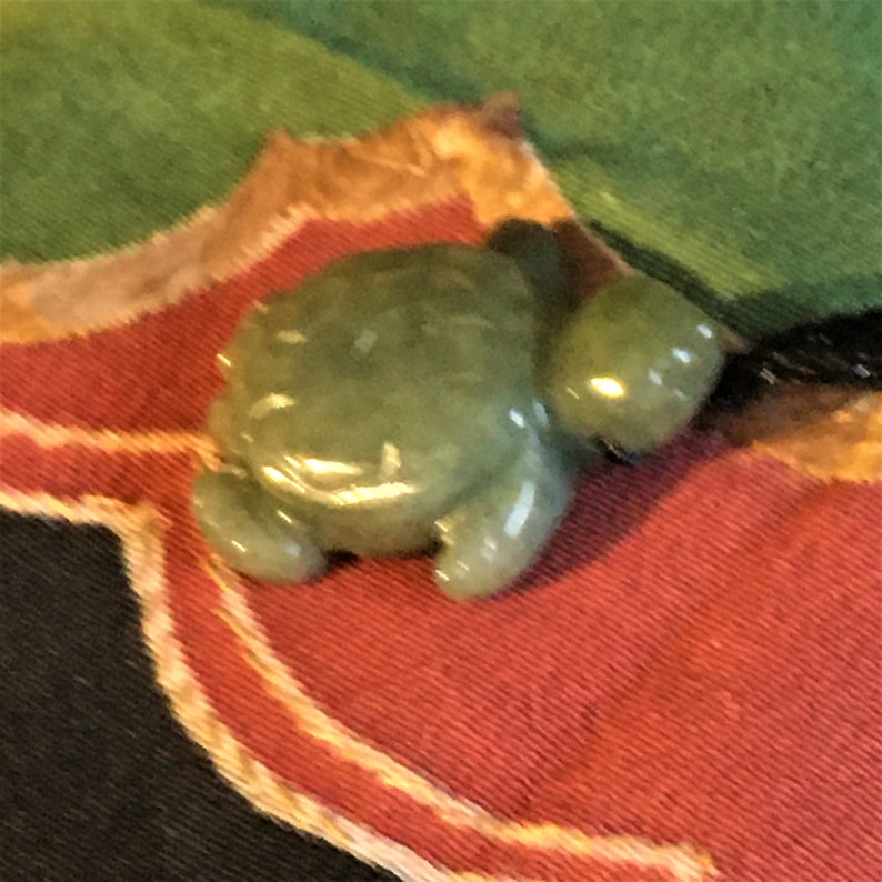 Sweet Pet Turtle Hand-carved Stone Jadeite Jade in Green 599 - Etsy