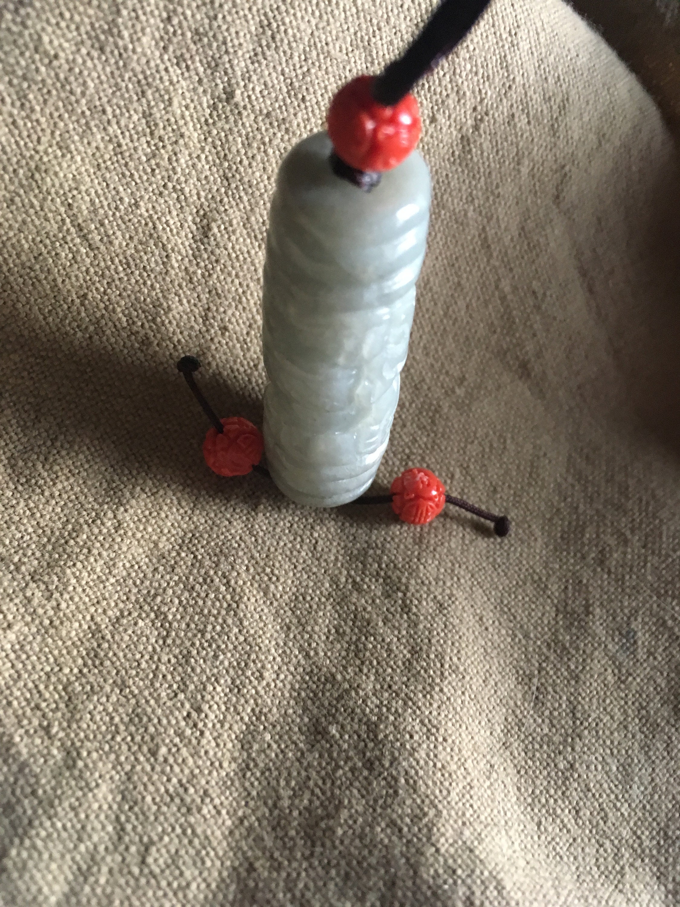 Jadeite Column Hand-carved Elegant Sturdy Pendant Jade Lite | Etsy