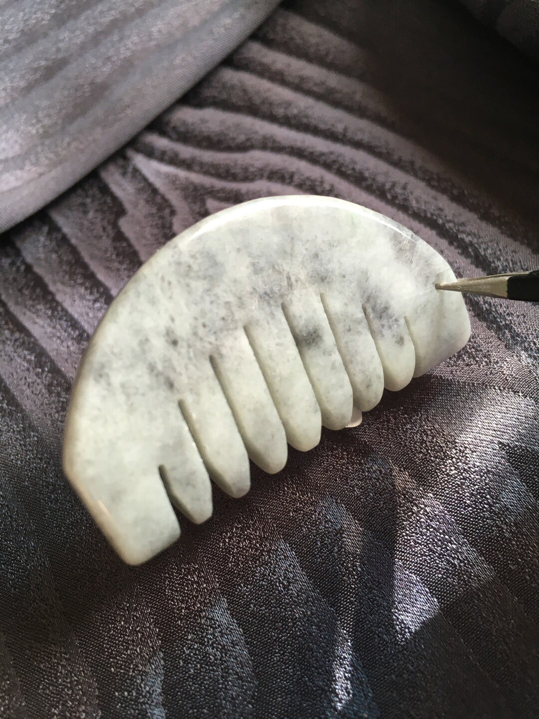 Comb Jadeite Jade Gray Pendant Personal Care Facial Unique Mutli-use ...