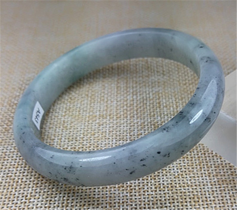 57mm Icy Lavender Gray 57mm Type A Jadeite Jade Bangle 543 | Etsy