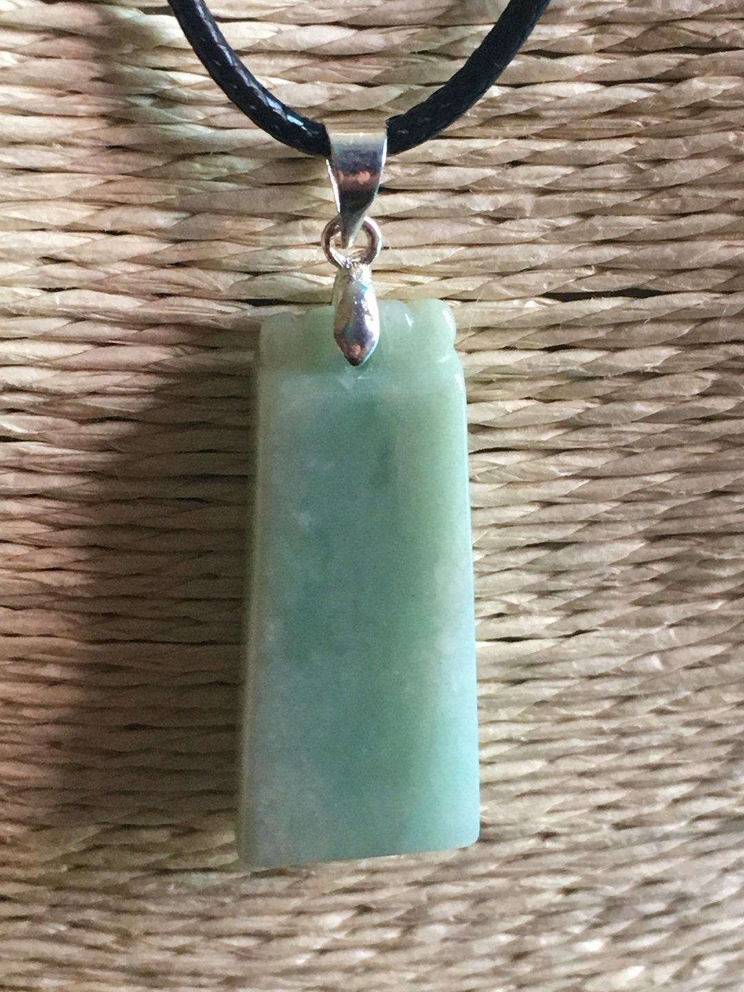 Toki Ping'an Amulet Green Gem Certified Type A Jadeite 1.5" Pendant ...