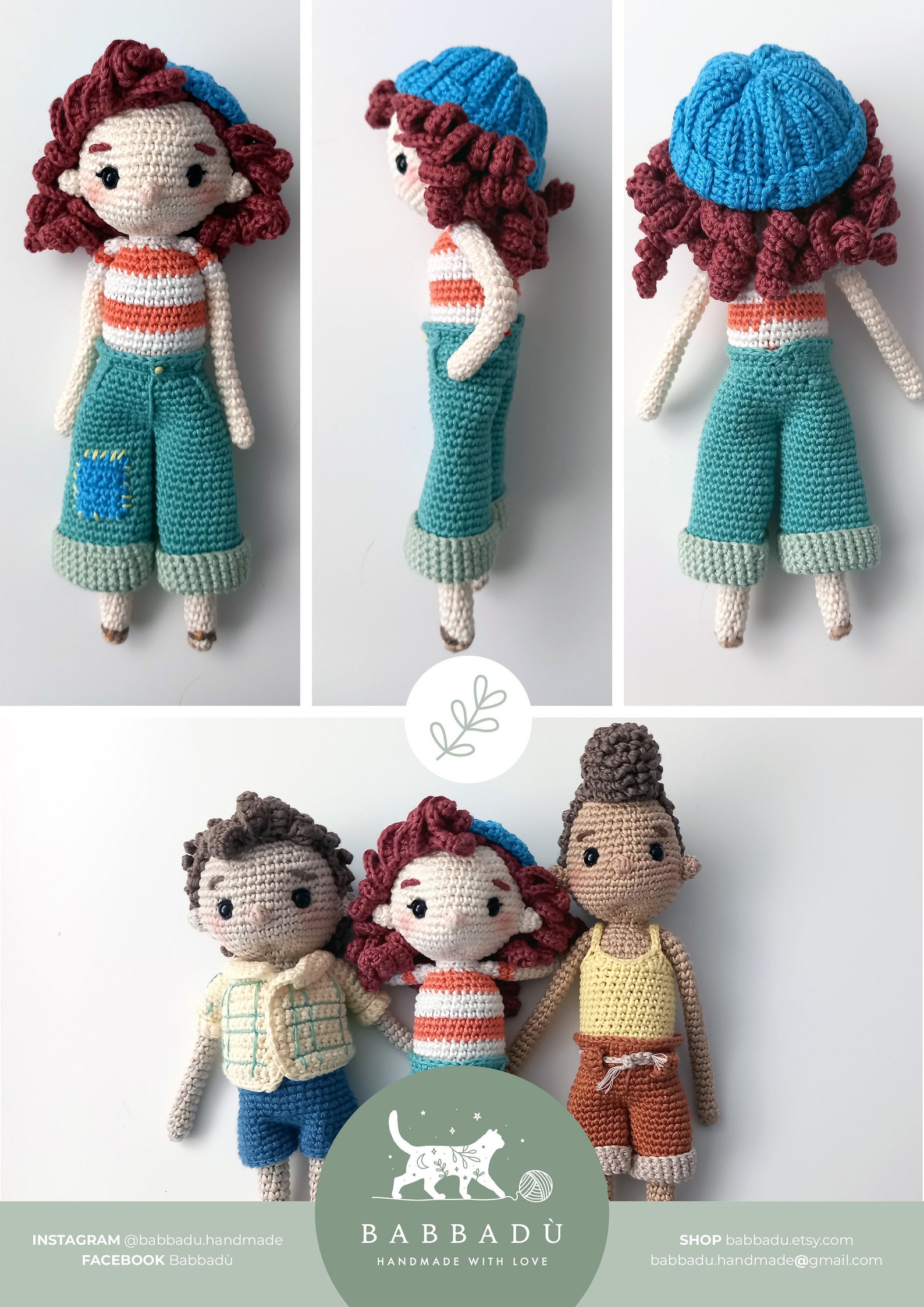 GIULIA. Crochet English Pattern - Amigurumi Doll - Etsy