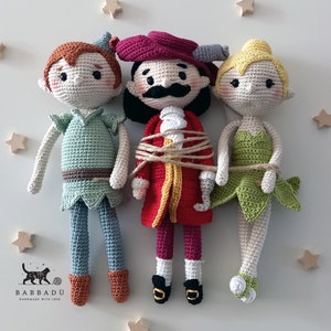 CAPTAIN HOOK Crochet English Pattern. Amigurumi Tutorial. Crochet ...