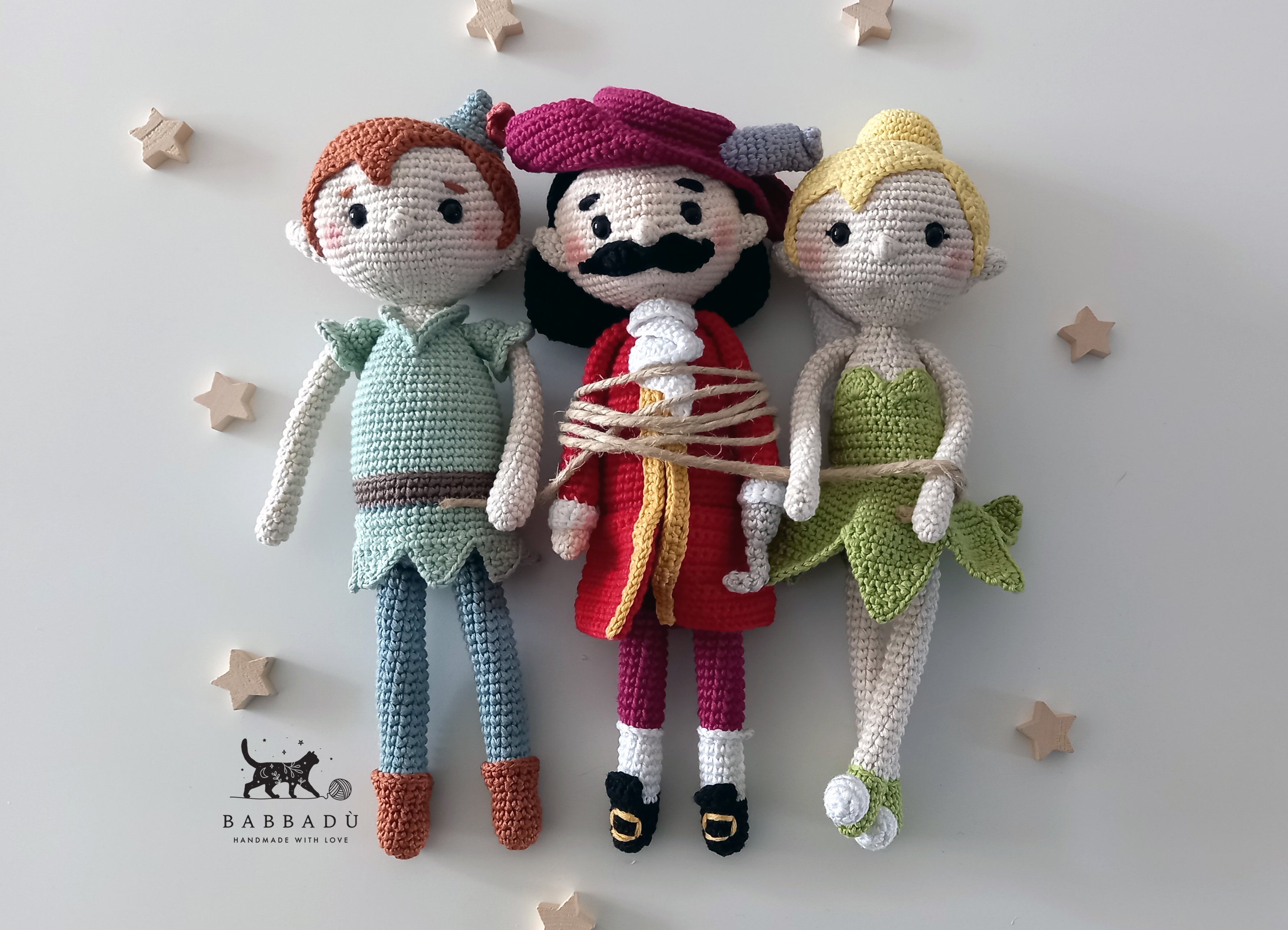 CAPTAIN HOOK Crochet English Pattern. Amigurumi Tutorials. Crochet ...