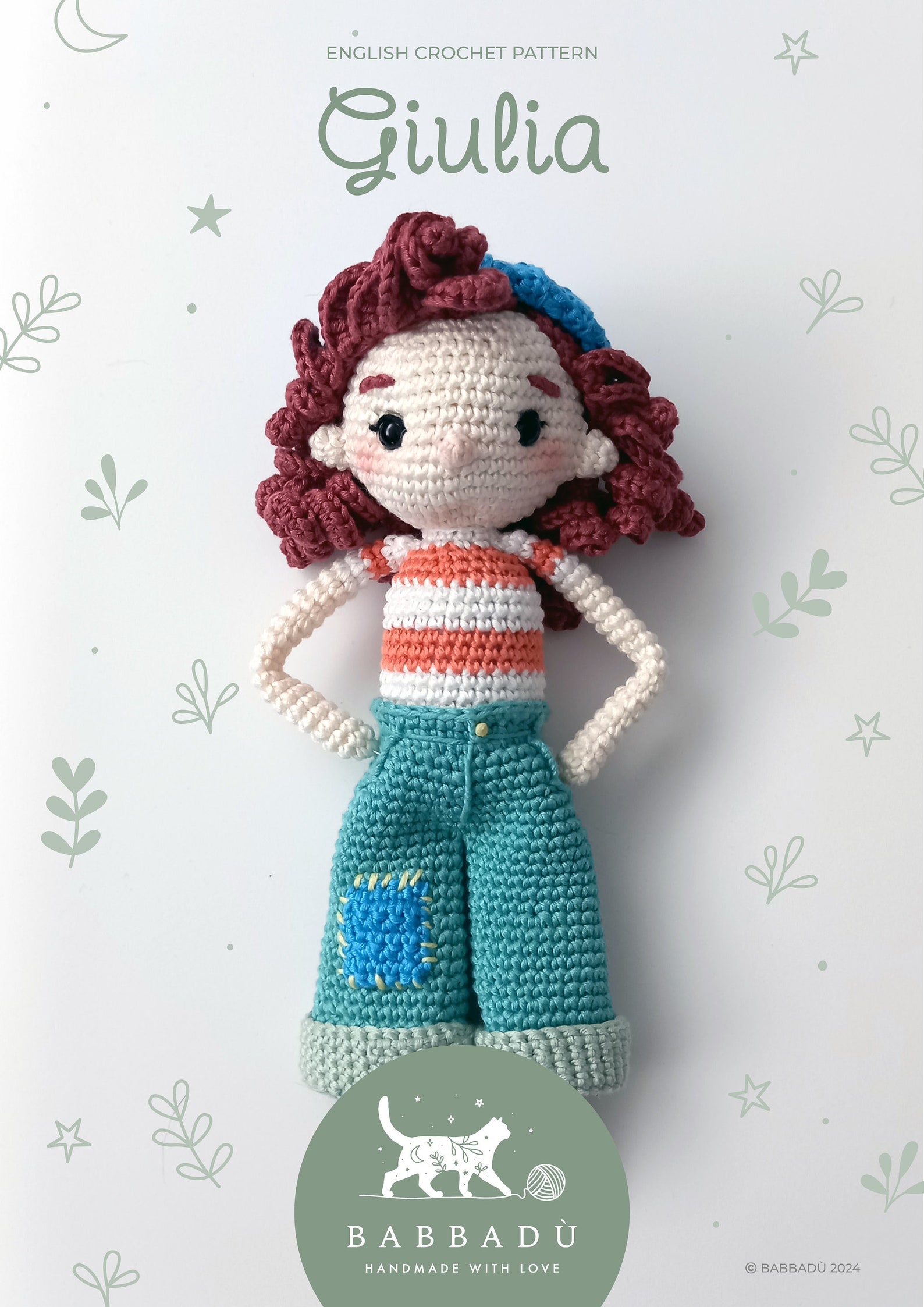 GIULIA. Crochet English Pattern - Amigurumi Doll - Etsy