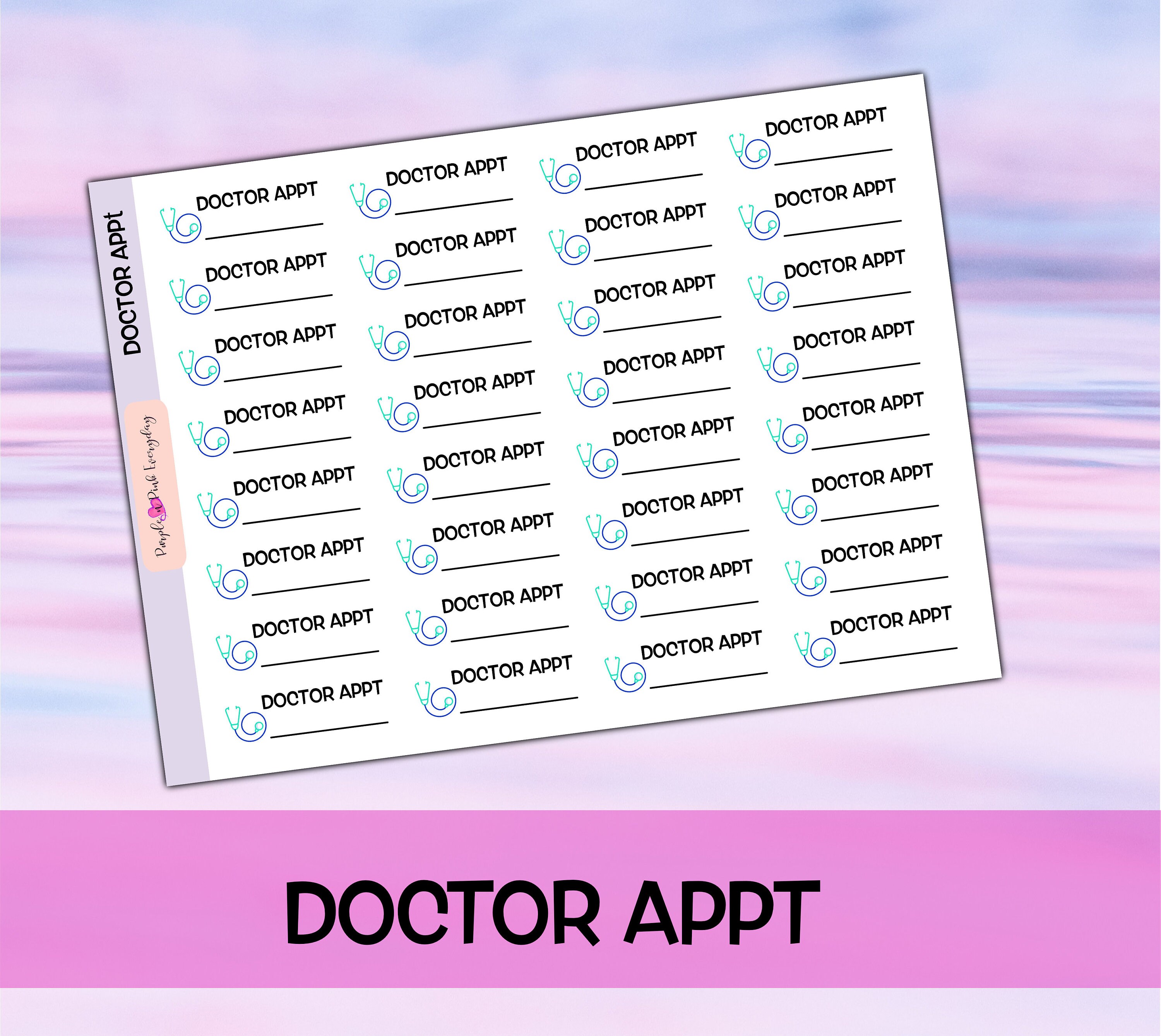Doctor Appointment Sticker Labels - Etsy UK