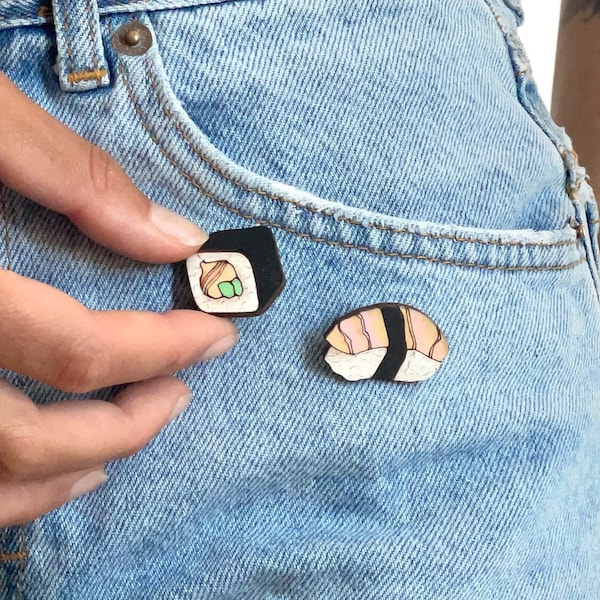 Sushi Pin - Etsy