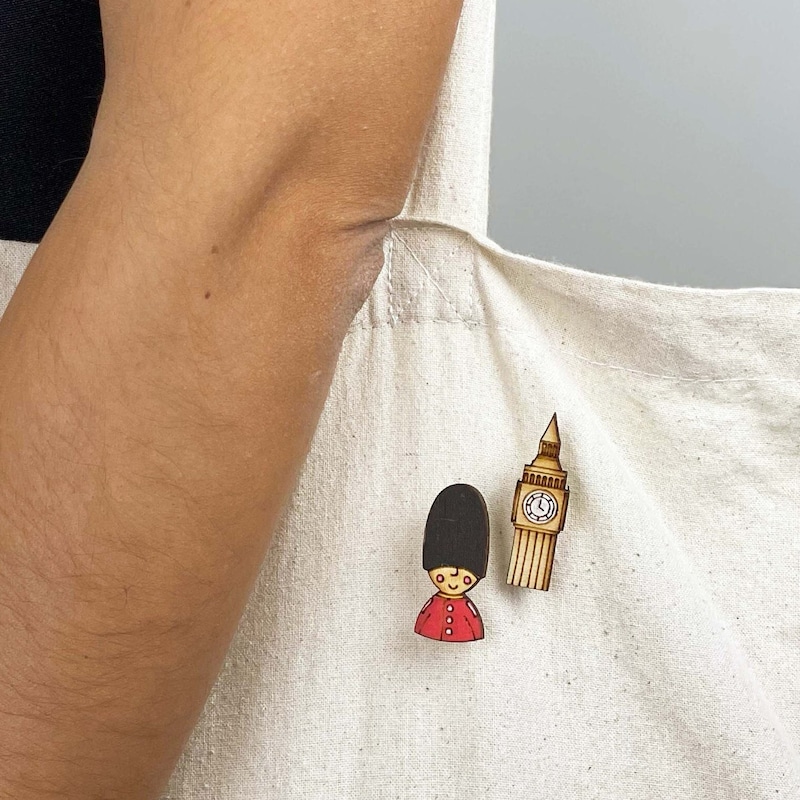 London Enamel Pin - Etsy