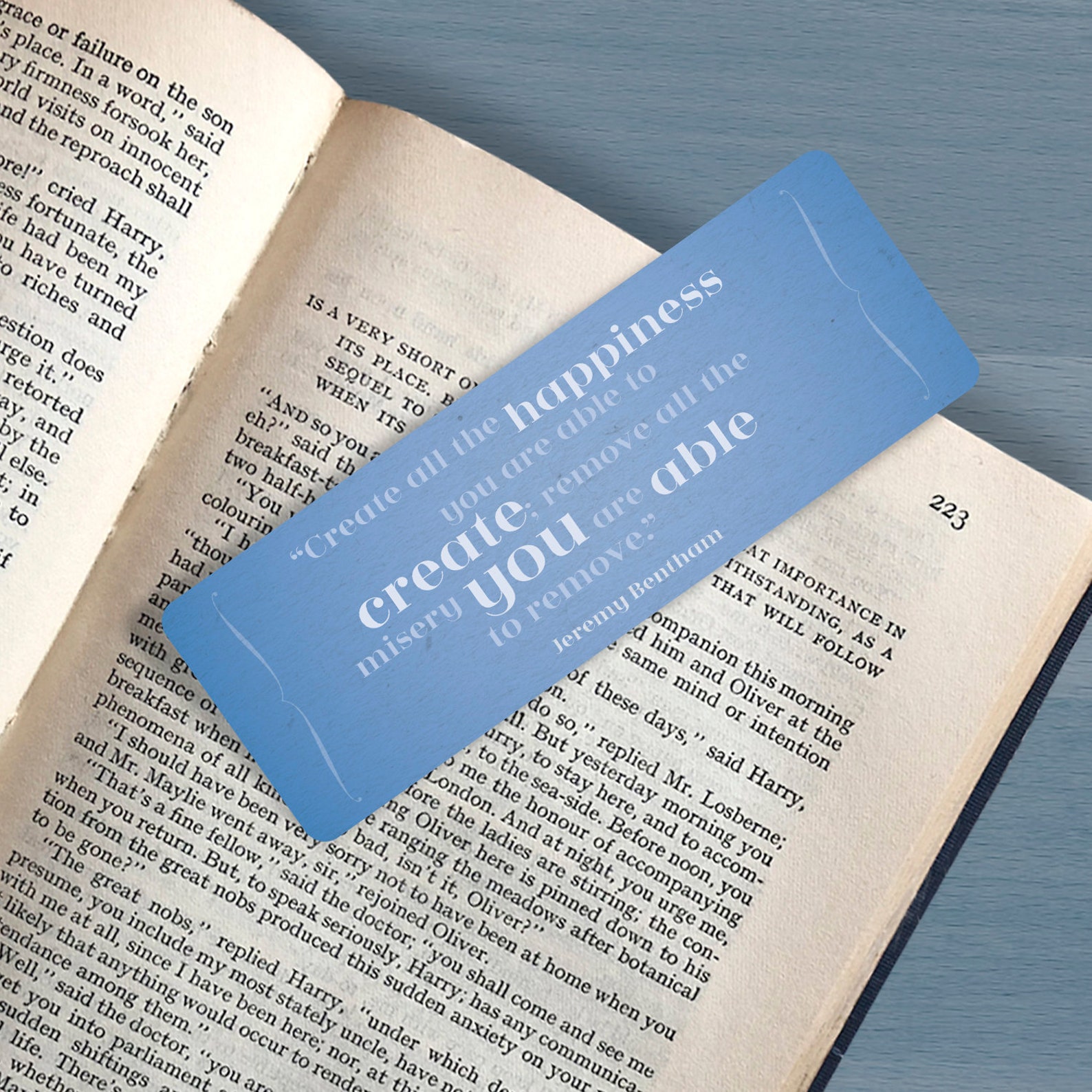 Inspirational Quote Bookmark "create All the Happiness You Are Able to ...