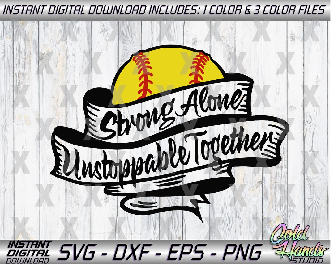 Softball Strong Svg, Dxf, Eps, Png, Jpg Digital Download - Etsy