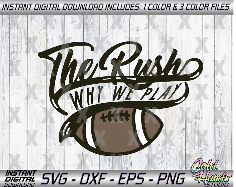 Football Rush Svg Dxf Eps Png Jpg Digital Download - Etsy