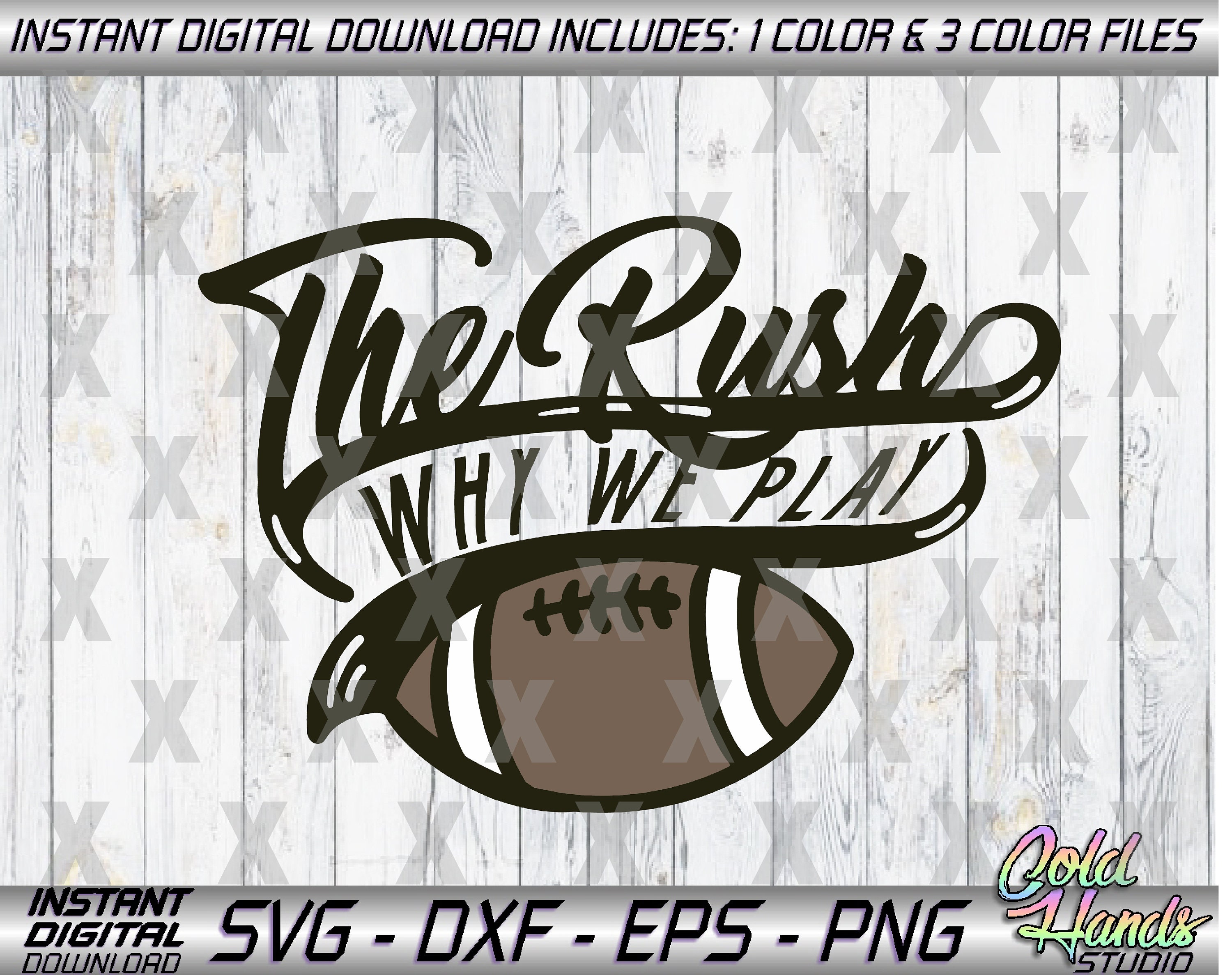 Football Rush Svg Dxf Eps Png Jpg Digital Download - Etsy
