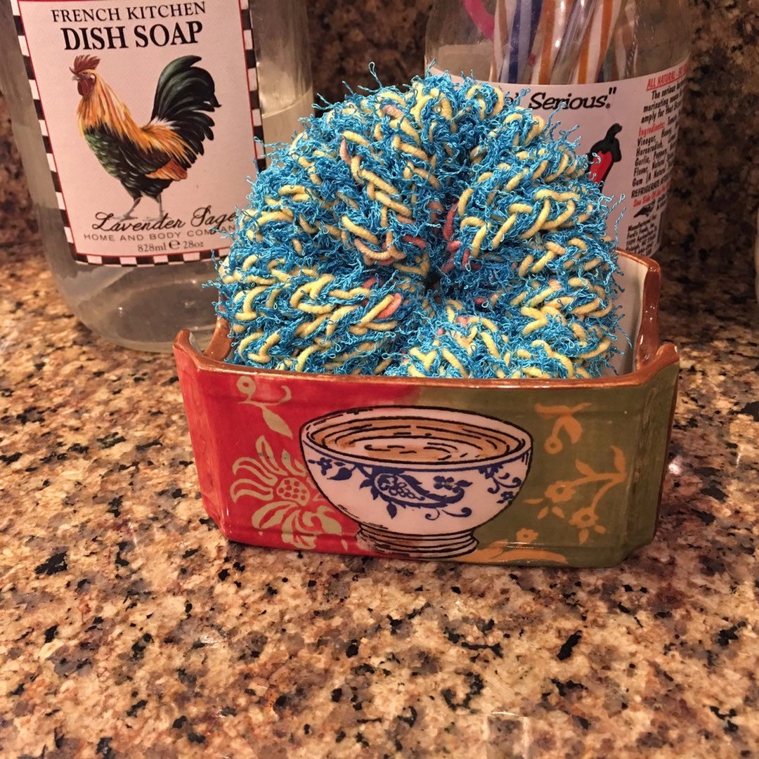 Dish Scrubbies/bathroom Scrubbers/pot Scrubbers/knit Scrubby/loom Knit ...