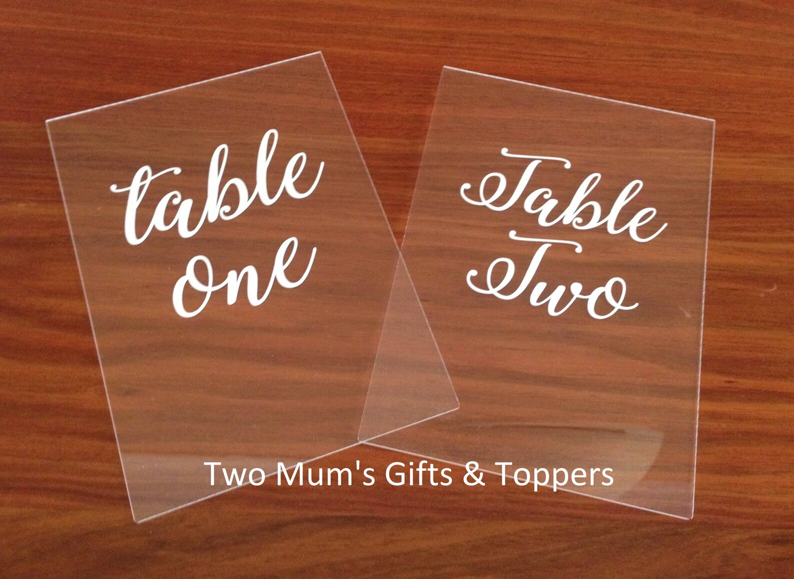 Acrylic/clear Perspex Wedding Table Number Sign Custom Made - Etsy Australia