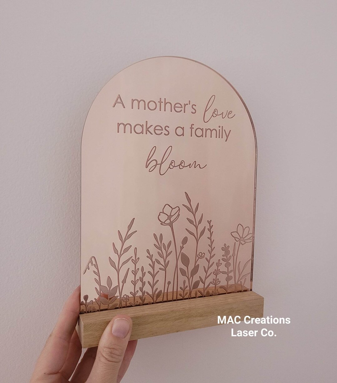 Mother's Day Plaque Mum Poem Acrylic Mothers Day Gift Home Decor Name ...