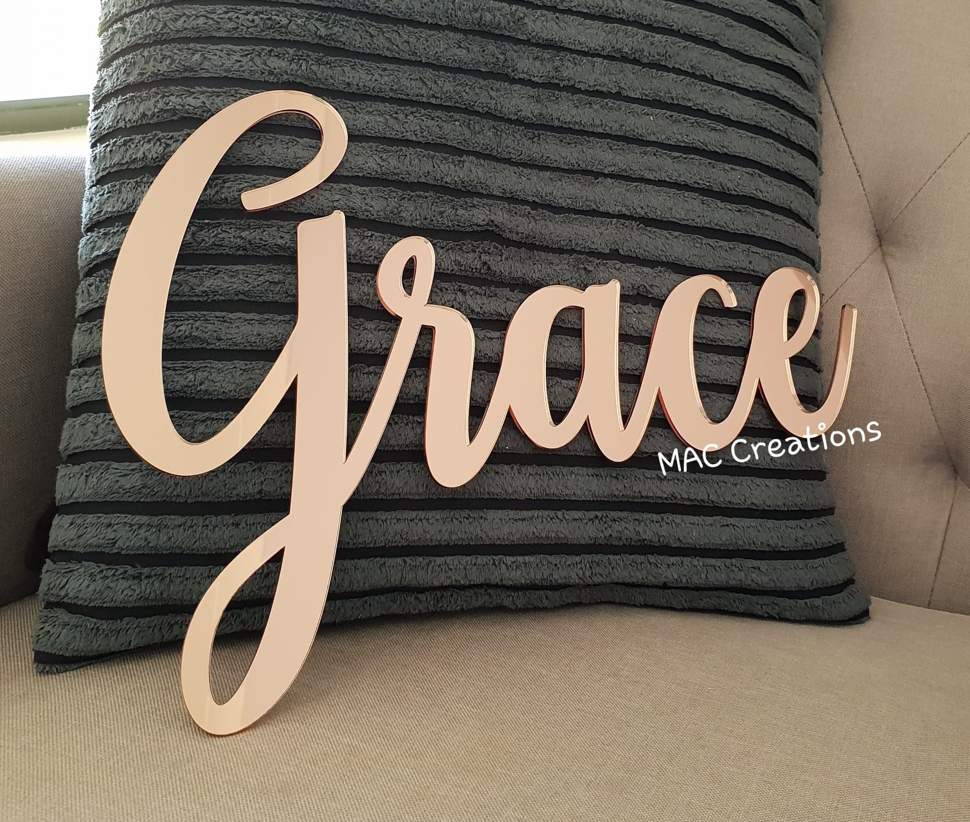 Personalised Acrylic or Wood Name Wall Plaque Sign nursery | Etsy