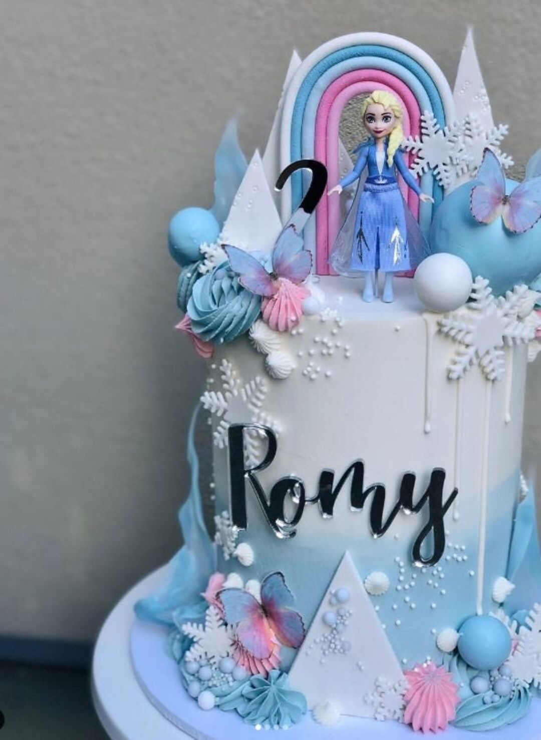 Personalised Name Cake Fropper - Cake Fronter - Baby - First Birthday ...