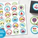 Transportation Birthday 2" Round Labels, Cupcake Topper Sticker Favors ...