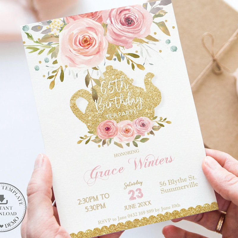 Teapot Invitations - Etsy