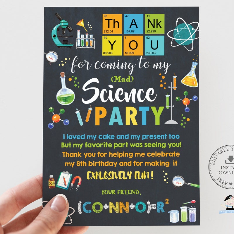 Science Thank You - Etsy
