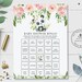 Cute Panda Baby Shower Bingo Game Printable, INSTANT DOWNLOAD, Pre ...